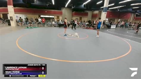 145 Lbs Champ Round 3 Lawrence Layman Spartan Mat Club Vs Noah Morse Scots Wrestling Club