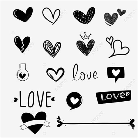 Heart Element Png Image Heart Elements Love Vector Cute Love Love