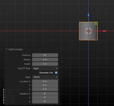 Create Primitive Object Of A Known Size Basics Interface Blender Artists Community