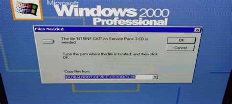 Missing Files Error Rwindows2000