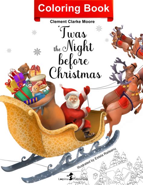 Twas The Night Before Christmas Coloring Book Moore Clement Clarke