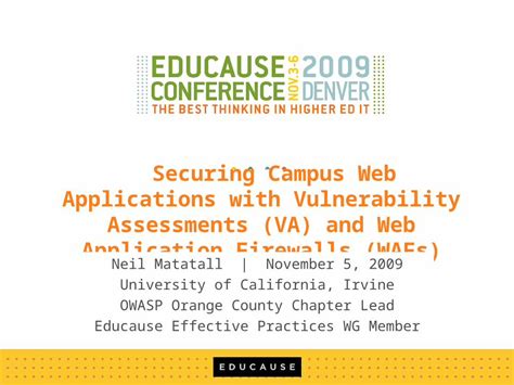 ppt 2009 securing applications with web application firewalls and