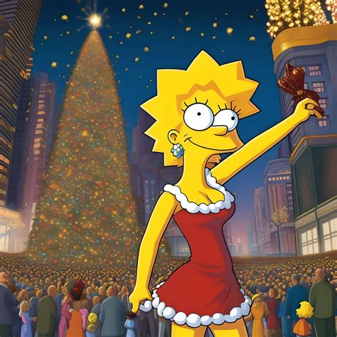Giantess Lisa Simpson New Years Eve By Inflationvideo On Deviantart