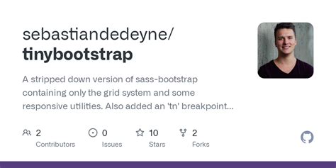 GitHub Sebastiandedeyne Tinybootstrap A Stripped Down Version Of Sass Bootstrap Containing