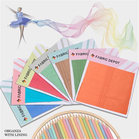 Organza With Lining Swatch Card Fabric Depot