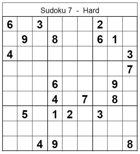 Very Hard Sudoku Printable
