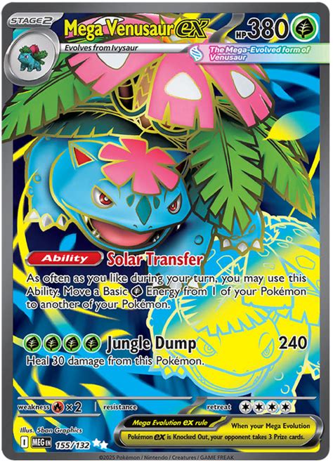 Mega Venusaur Ex 155132 Ultra Rare Pokemon Card Mega Evolution Base