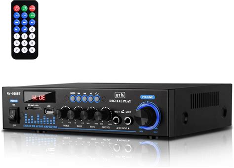 Ak45 Audio Amplifier Bluetooth 50 Hifi Stereo Amplifier