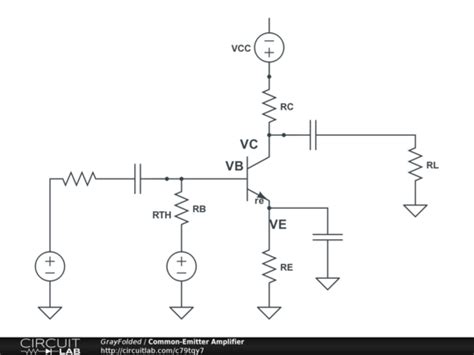 Schematic For Common Emitter Amplifier Circuit Diagram