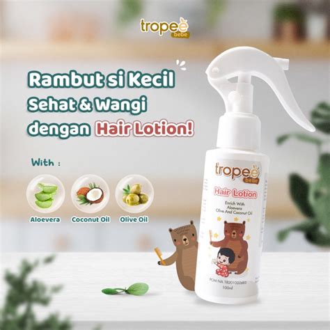 Jual Tropee Bebe Hair Lotion 100 Ml Shopee Indonesia