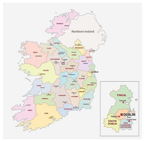 Ireland Maps And Facts Physical Map Of Major Cities And Terrain