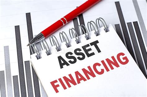 Asset Financing Text On Notebook On Chart With Pen Stock Image Image Of Statistics Concept