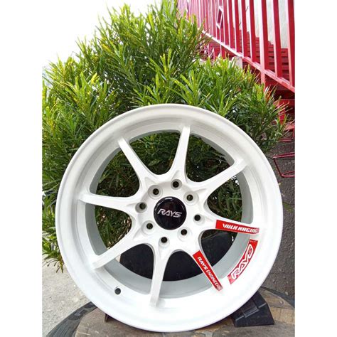 Jual Velg Ce28 Hol 8 R15 Warna Putih Shopee Indonesia