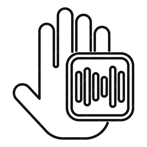 Premium Vector Rec Palm Scanning Icon Outline Vector Smart Automatic