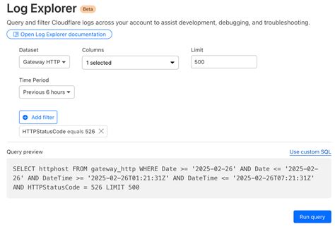 【poc用】cloudflare Log Explorer の Gateway Logs 対応