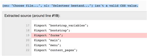 Custom File Selector Isn T A Valid CSS Value Since Upgrade To Beta Issue Twbs