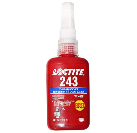 Loctite 243 Threadlocker Blue Liquid 50 Ml Bottle Car