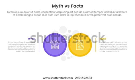 Fact Vs Myth Comparison Versus Concept Stock Vector Royalty Free