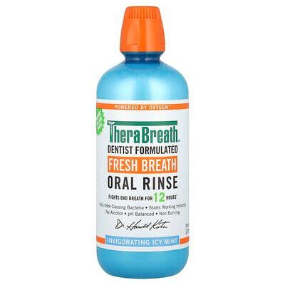Therabreath Fresh Breath Oral Rinse Invigorating Icy Mint