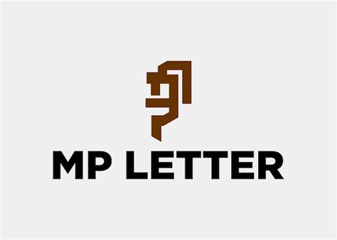 Premium Vector Logo Mp Letter Company Name