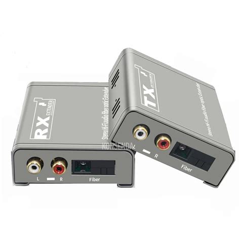 20km Rca Fiber Optical Extender Over Sing Sc Fiber Cable Broadcast