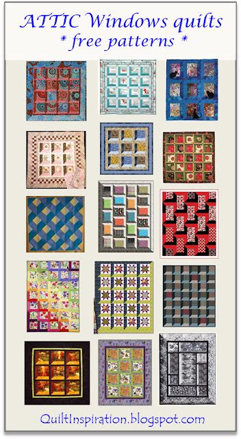 Quilt Inspiration Free Pattern Day Attic Windows Quilts