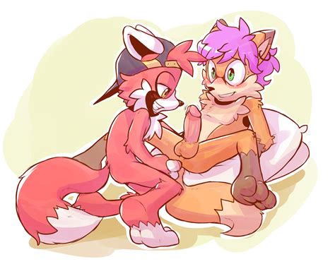 Rule 34 Anthro Anus Balls Barefoot Blush Brown Fur Canine Fox Fur