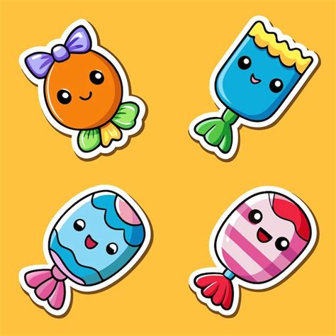 Stickers Para Niños Vector Premium Generado Con Ia