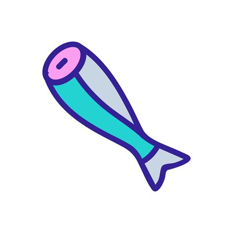 Headless Fish Icon Vector Outline Illustration 9929704 Vector Art At