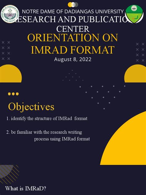 Imrad Format Orientation Pdf Quantitative Research Data