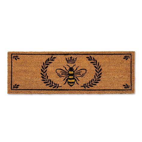 Abbott Collection 35 Pfw Ge 7617 Bee In Crest Balcony Doormat 10x30