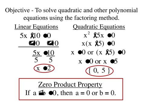 Ppt Factoring Method For Polynomial Equations Powerpoint Presentation