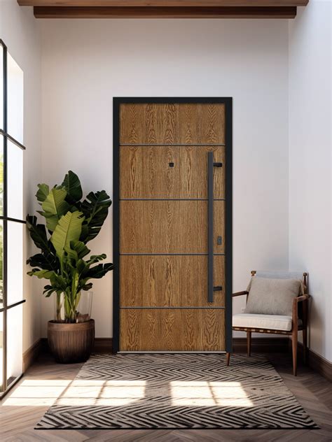 Deux 6683 Modern Exterior Entry Door 36″ X 80″ In Natural Oak By