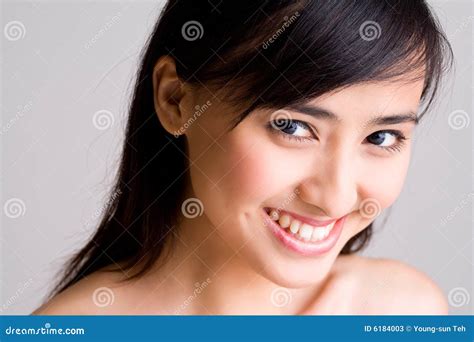 Beautiful Eyes Of Asian Women Smiling Stock Image Image Of Look Face