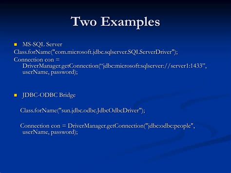 Ppt Understanding Jdbc Essential Jdbc Api For Java Database