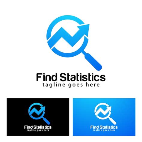 Premium Vector Find Statistics Logo Design Template