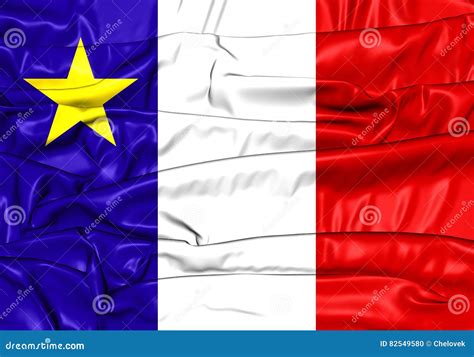 Flag Of Acadia Canada Stock Illustration Illustration Of Flag 82549580