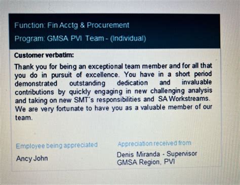 It Means So Much To Receive These Appreciations At Conduent Lovemyjob