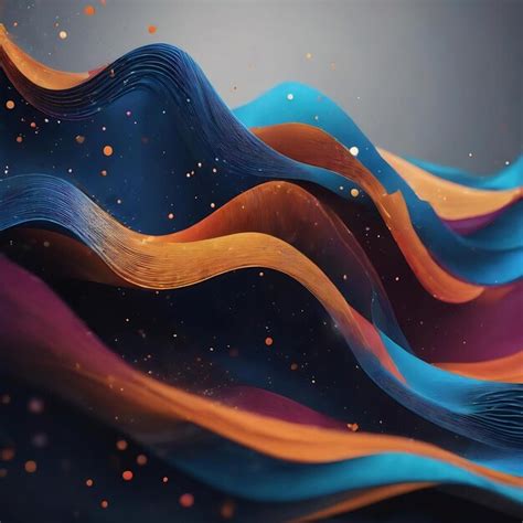 Premium Photo Blue Color Abstract Background With Dynamic Elements Of