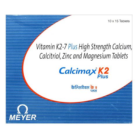 Buy Calcimax K2 Plus Tablet Online Uses Side Effects Price And