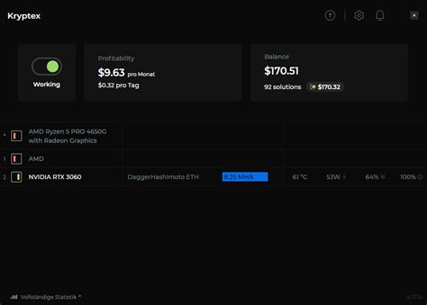 hashrate drop r kryptex