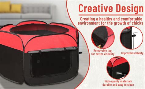 Chicken Brooder Box For Chick Starter Kit 2025 Upgrade Double Door Chicks Brooder