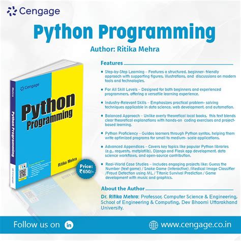 Learn Python With Drritikamehras New Book Covering Datascience