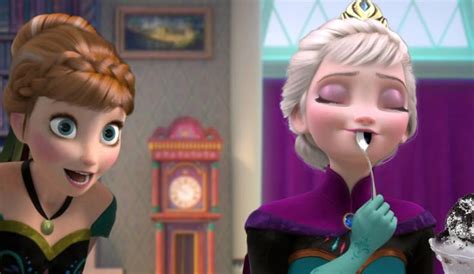 Two Cartoon Characters Are Eating Ice Cream