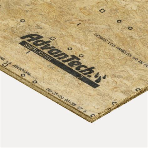 Advantech 3 4 In X 4 Ft X 8 Ft High Performance Osb Subfloor Sheathing