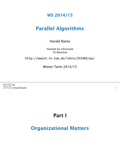 Parallel Algorithm Main Single Pdf Parallel Computing Computer