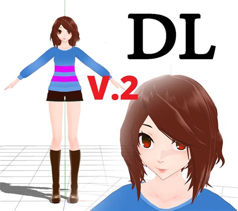 Mmd Frisk Model Dl By Eden0w0dreemurr On Deviantart