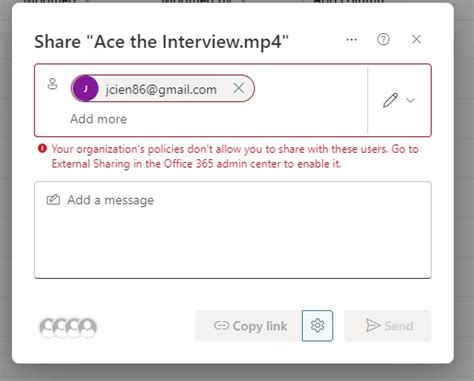 How To Fix Your Organizations Policies Dont Allow You To Share With These Users Go To