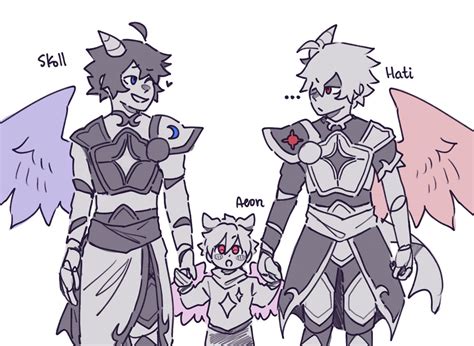 Hati Skoll And Gijinka Aeon By Koku Draws On Deviantart