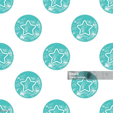 Blue Sea Star Patten On White Background Stock Illustration Download